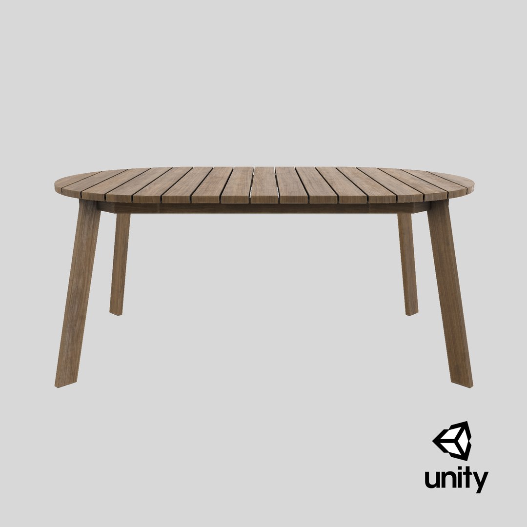 3d Model Patio Dining Table 02