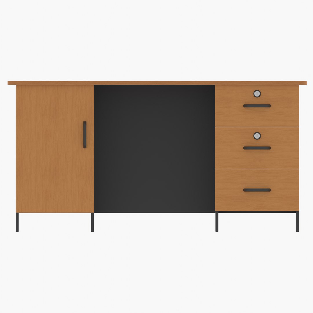 3D Model Office Table Desk - TurboSquid 2031645
