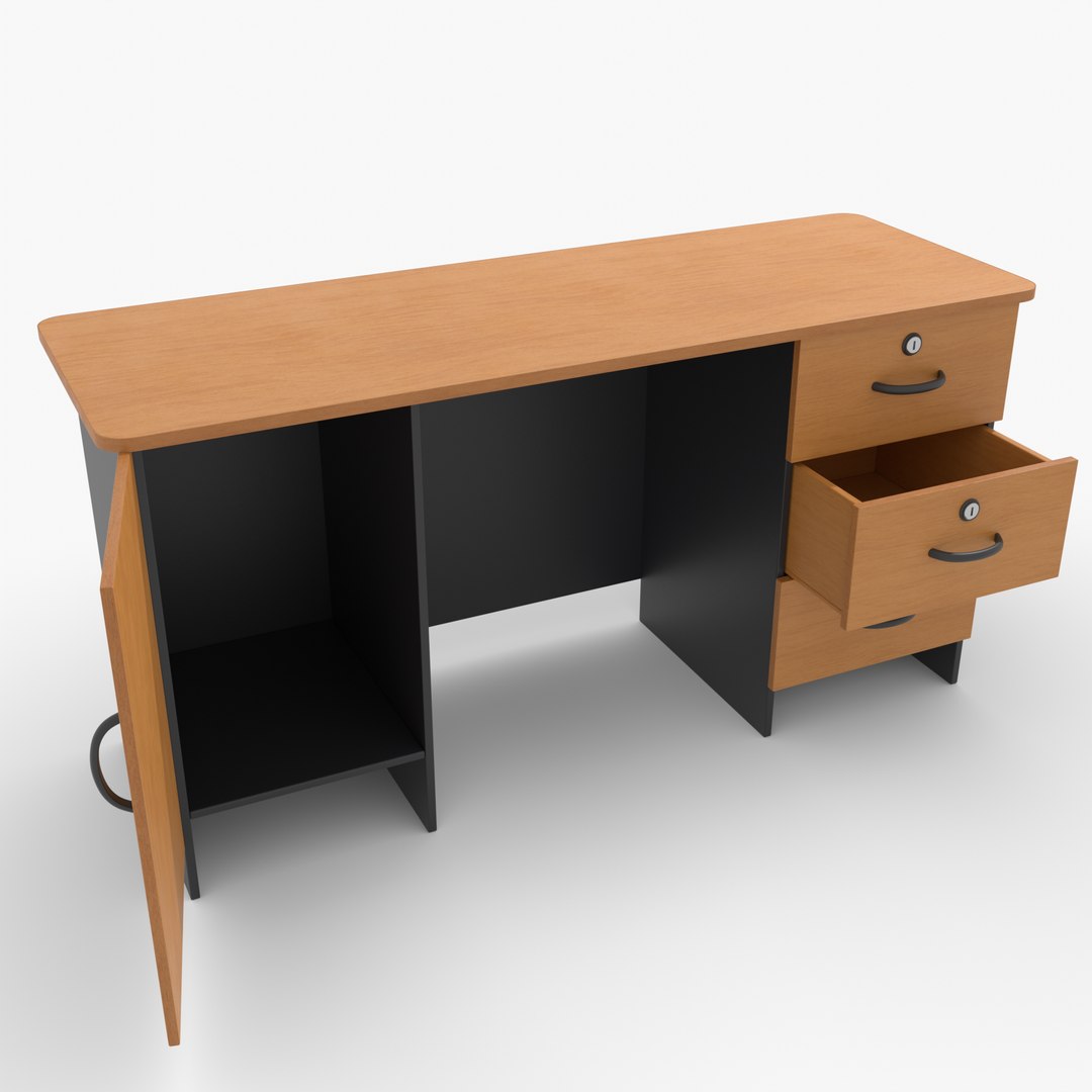 3D Model Office Table Desk - TurboSquid 2031645