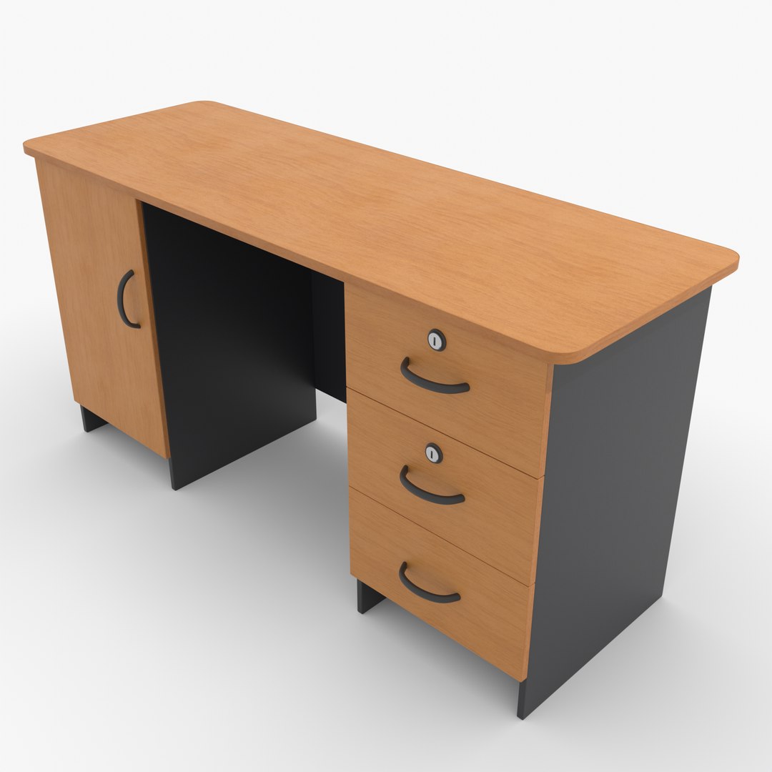 3D Model Office Table Desk - TurboSquid 2031645