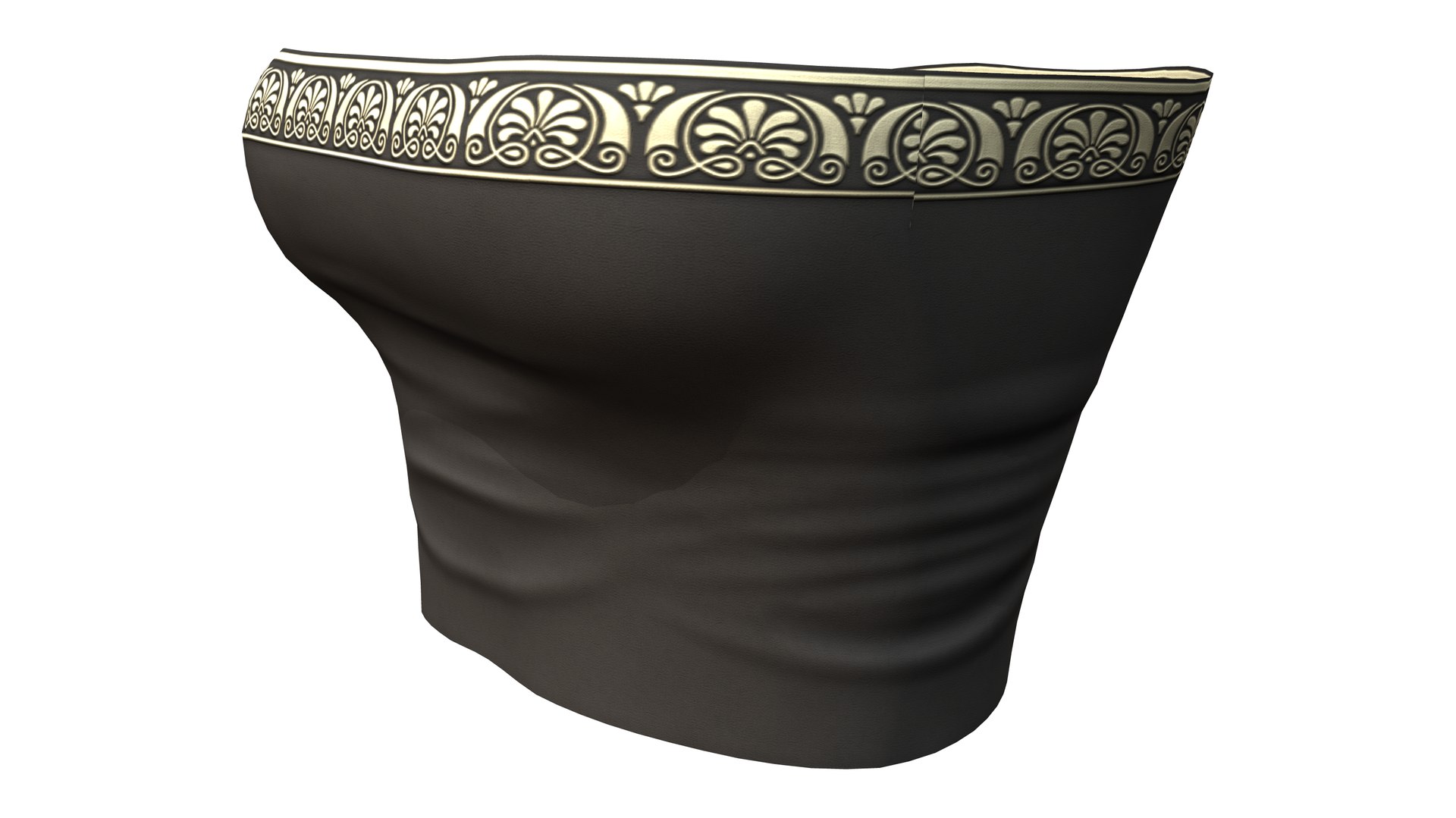 Traditional Chinese Japanese Motifs Tube Top 3D Model - TurboSquid 1914950