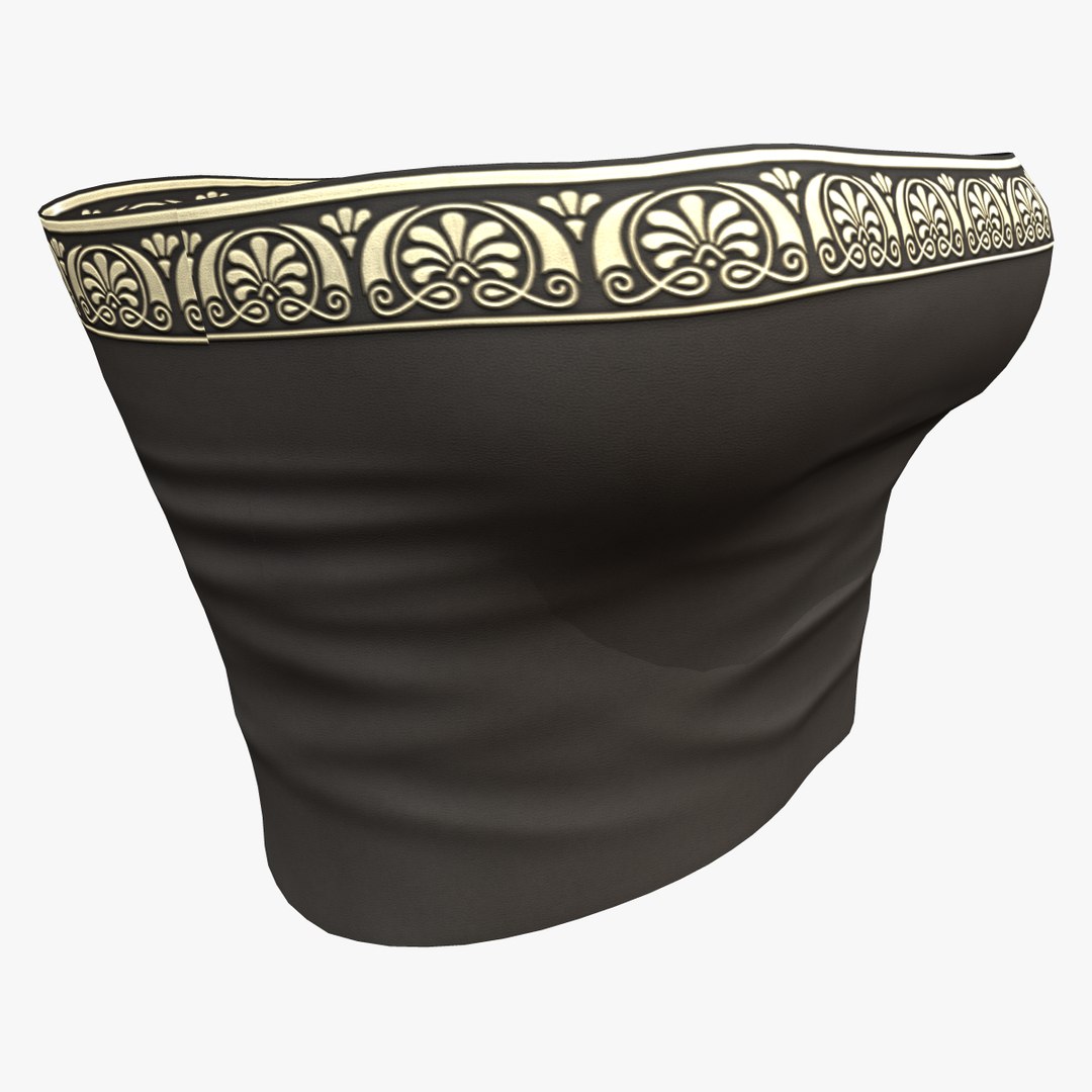 Traditional Chinese Japanese Motifs Tube Top 3D Model - TurboSquid 1914950