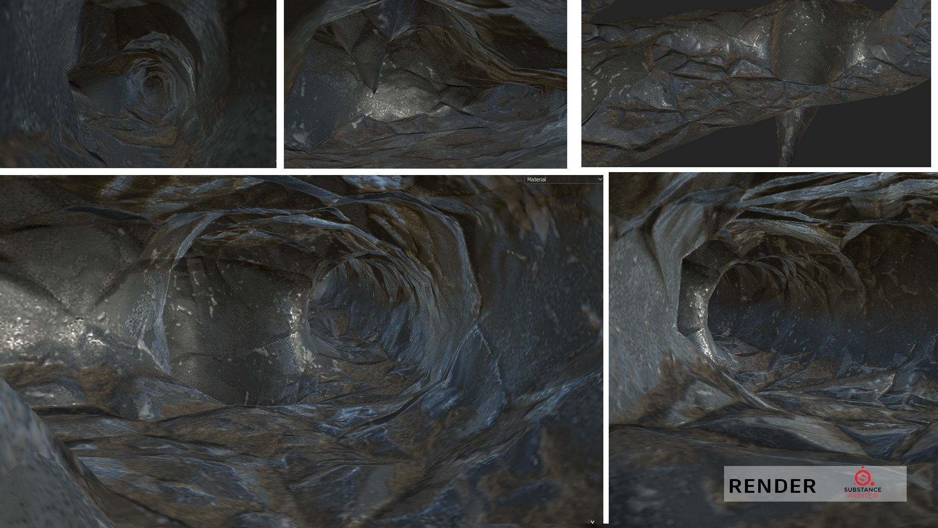 Cave Level Game 3D Model - TurboSquid 1730379