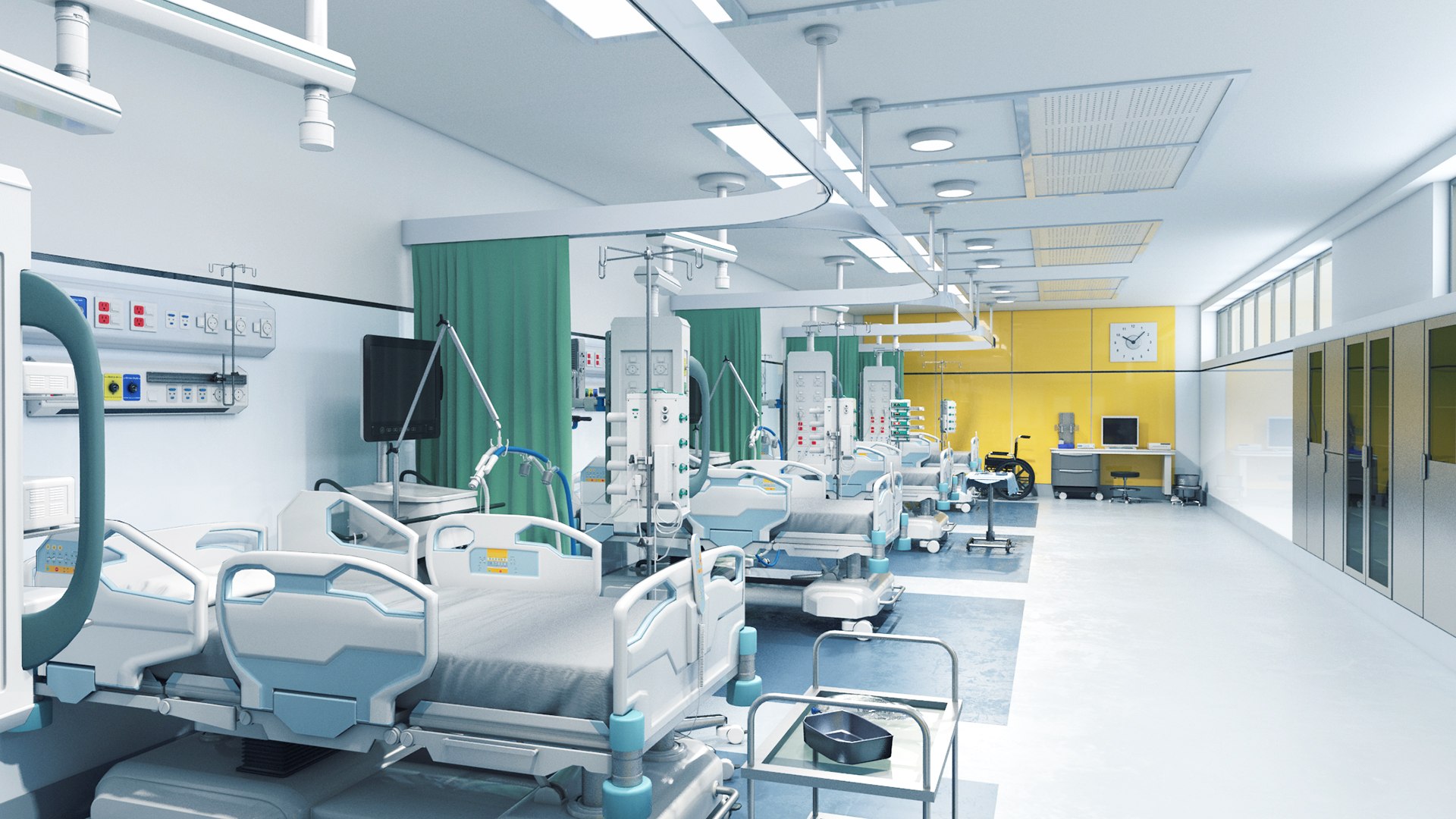 ICU Ward 3D model - TurboSquid 2133570