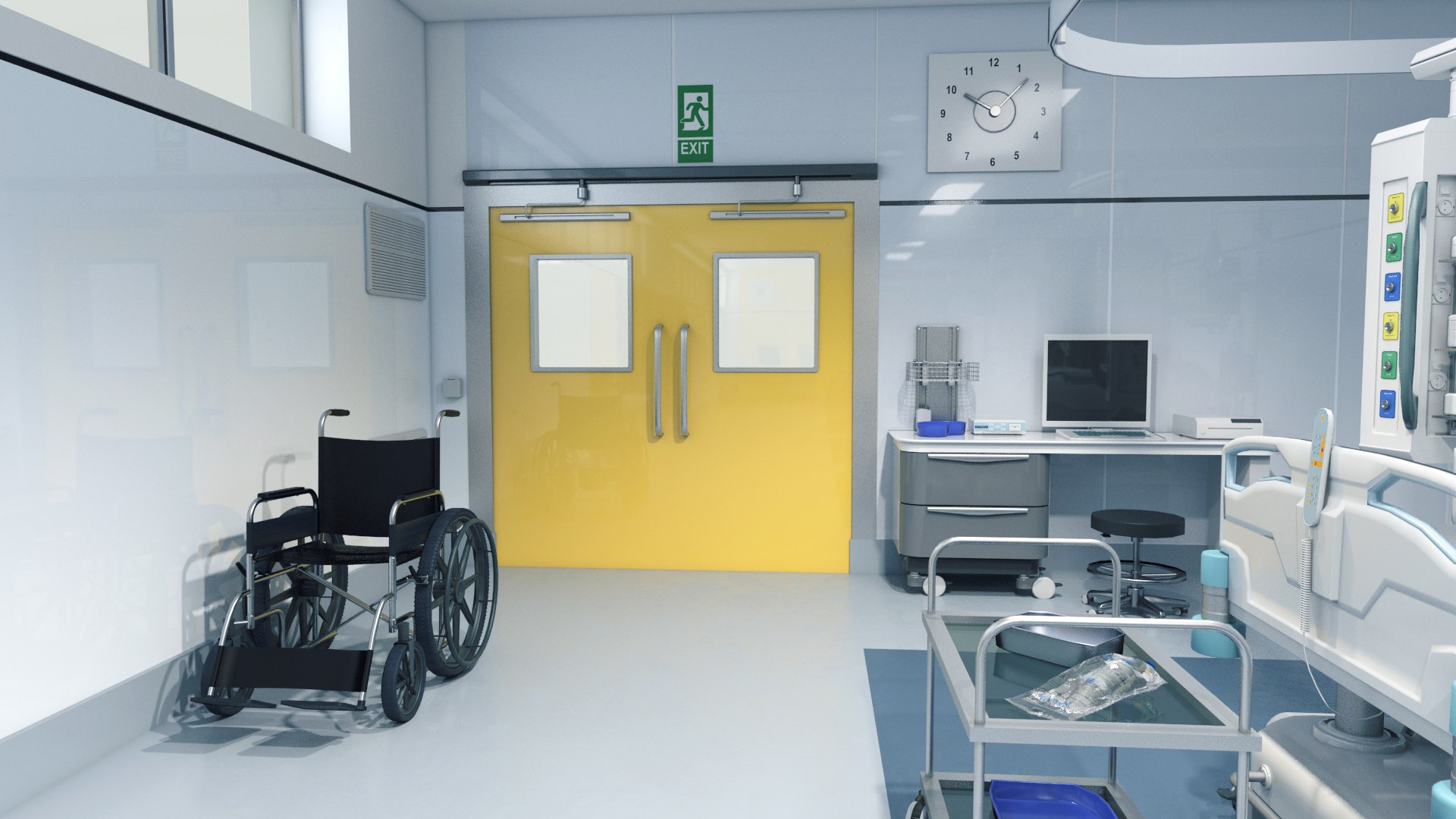 ICU Ward 3D model - TurboSquid 2133570