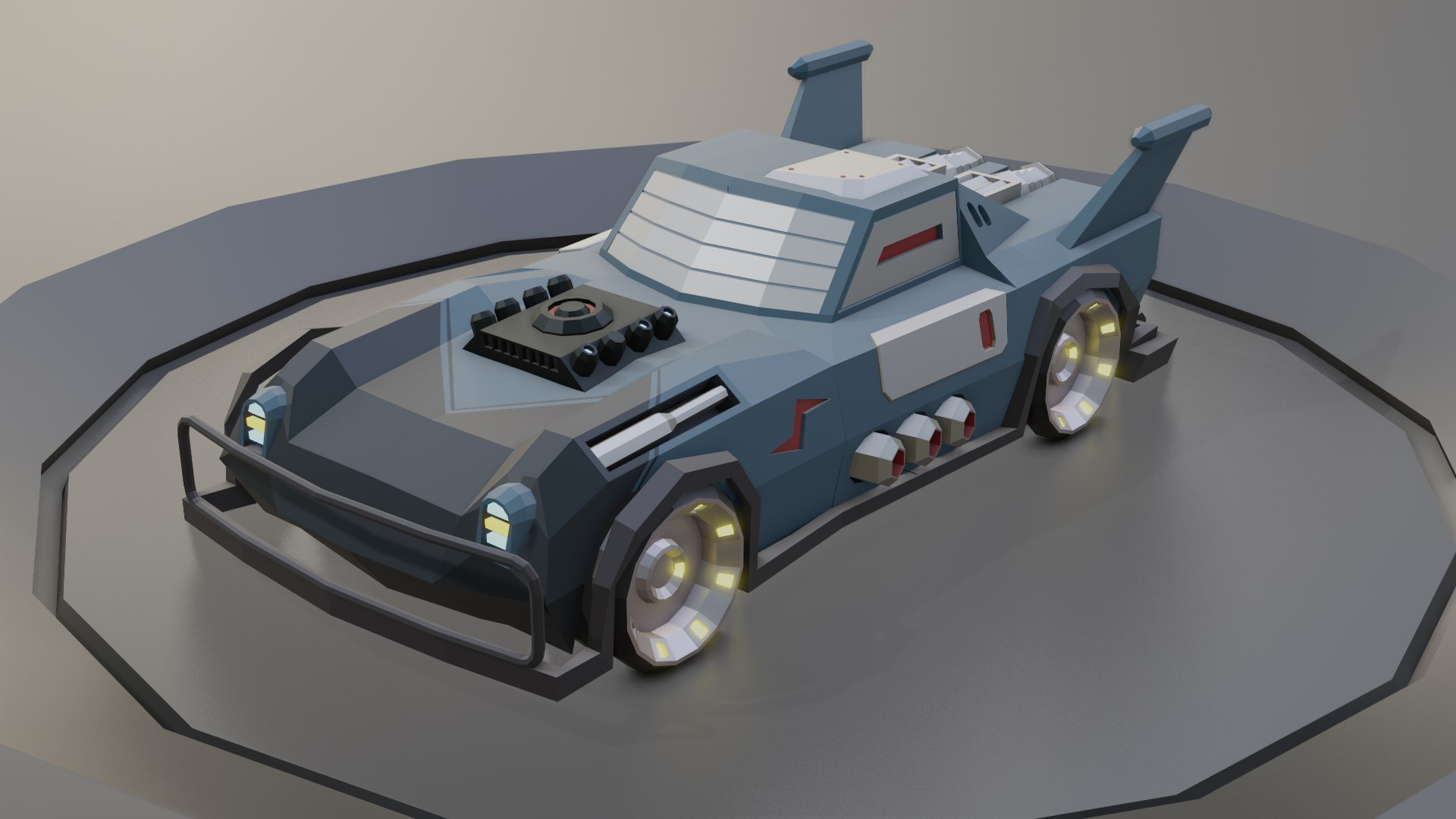 Custom car 3D model - TurboSquid 1694086