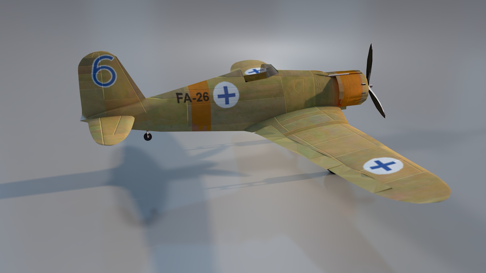 Fiat G50 Freccia Aircraft 3D Model - TurboSquid 1492465