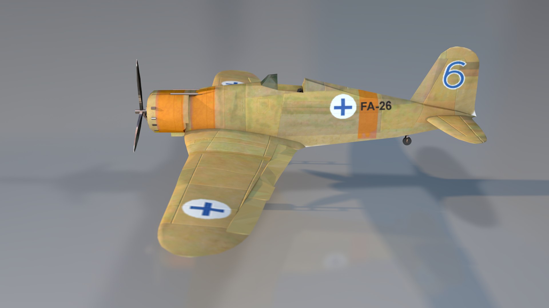 Fiat G50 Freccia Aircraft 3D Model - TurboSquid 1492465