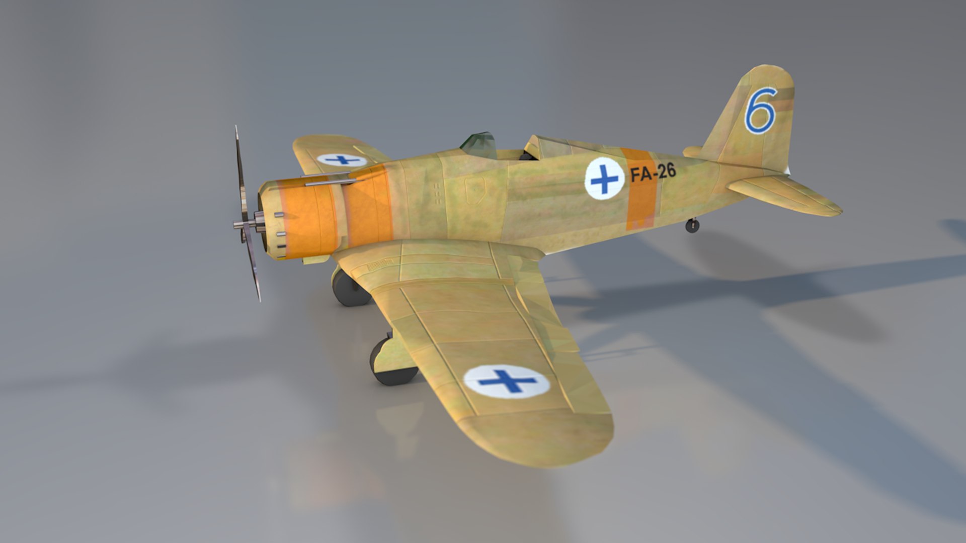 Fiat G50 Freccia Aircraft 3D Model - TurboSquid 1492465
