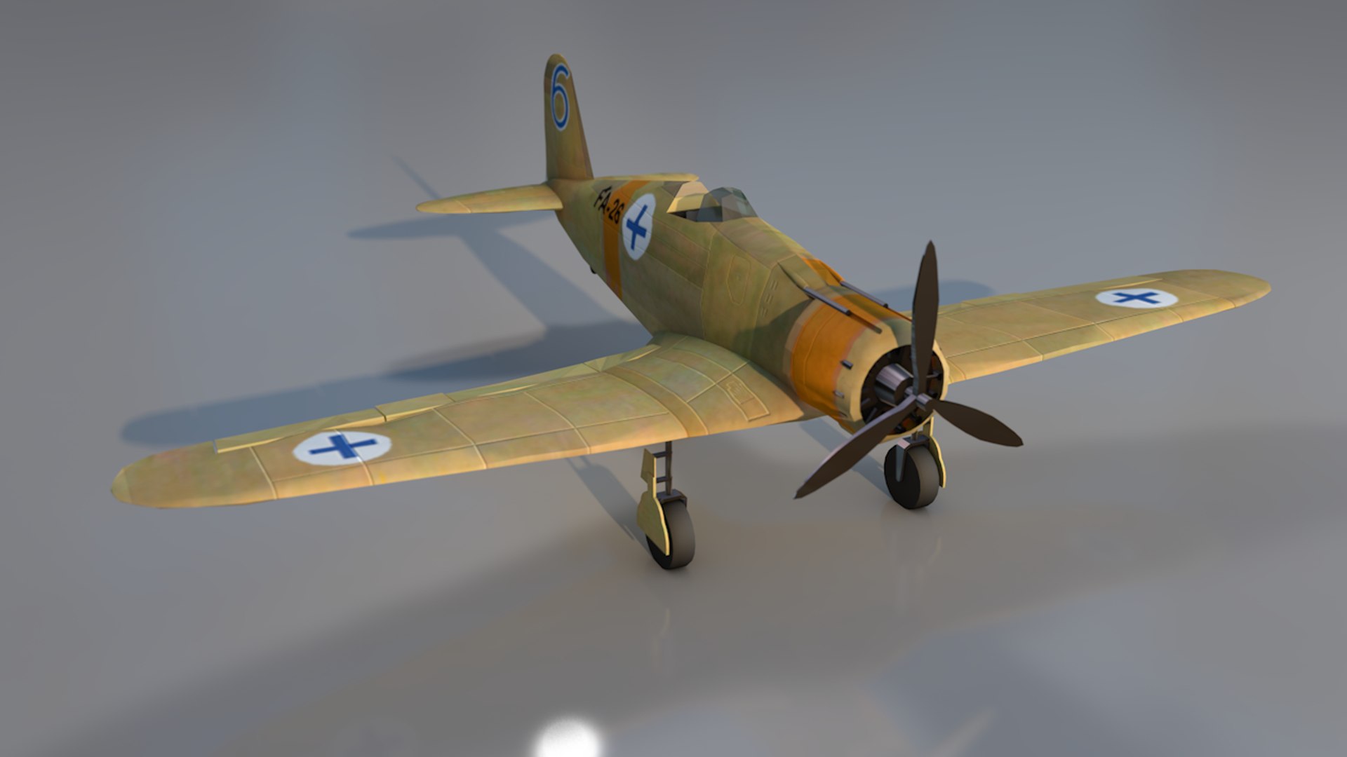 Fiat G50 Freccia Aircraft 3D Model - TurboSquid 1492465