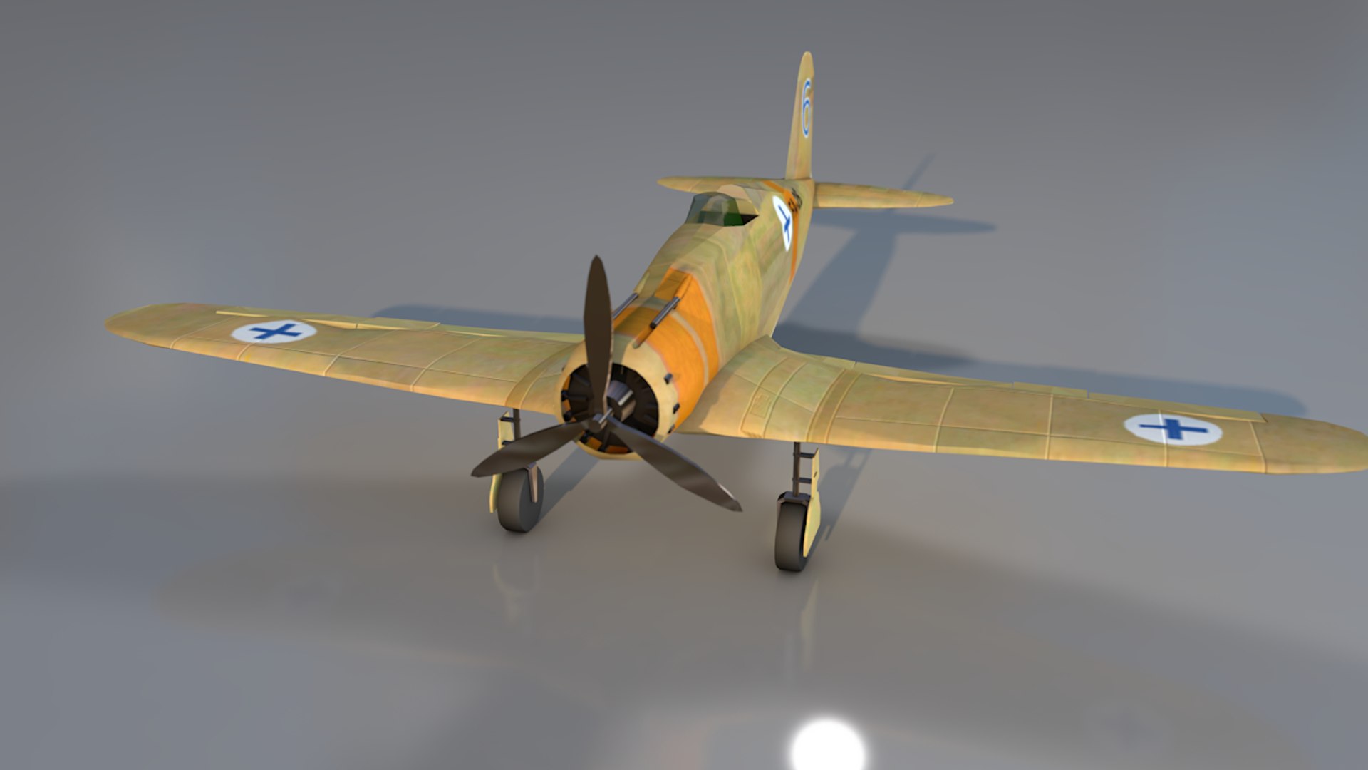 Fiat G50 Freccia Aircraft 3D Model - TurboSquid 1492465