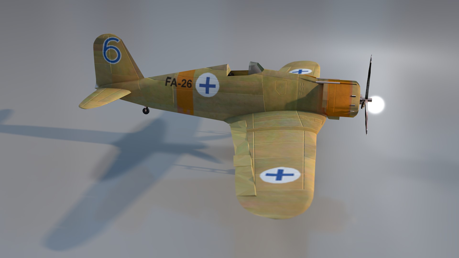 Fiat G50 Freccia Aircraft 3D Model - TurboSquid 1492465