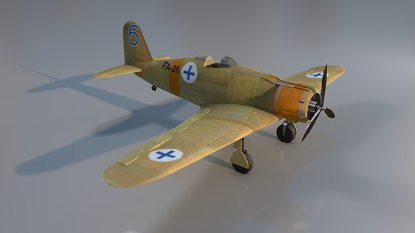 Fiat g50 freccia aircraft 3D model - TurboSquid 1492465