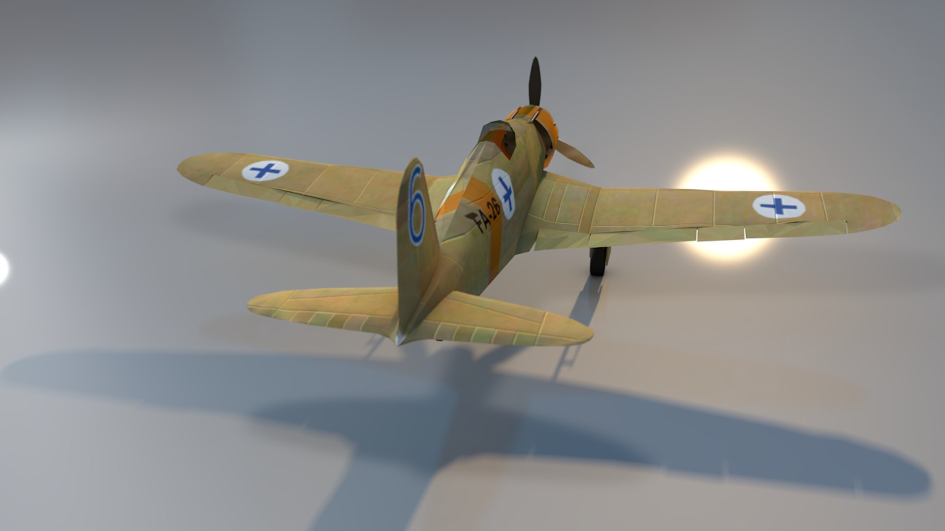 Fiat G50 Freccia Aircraft 3D Model - TurboSquid 1492465
