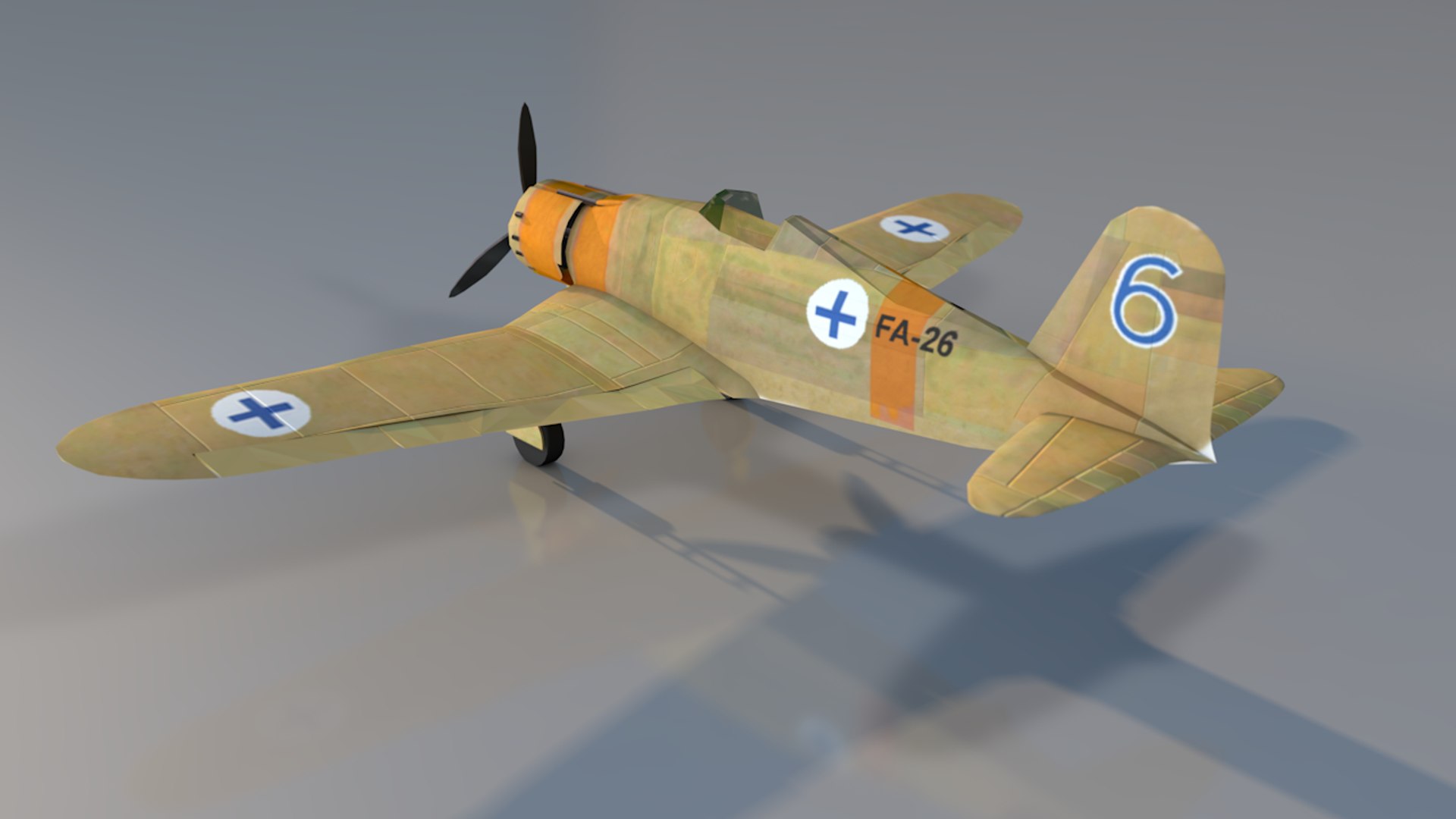 Fiat G50 Freccia Aircraft 3D Model - TurboSquid 1492465