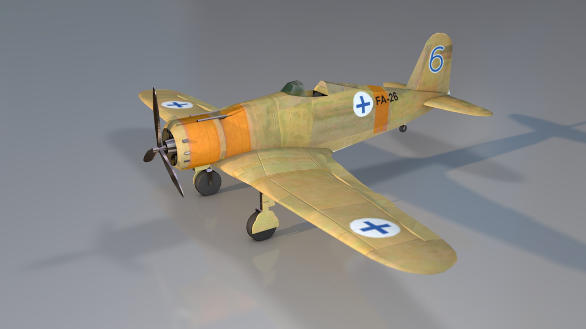 Fiat G50 Freccia Aircraft 3D Model - TurboSquid 1492465