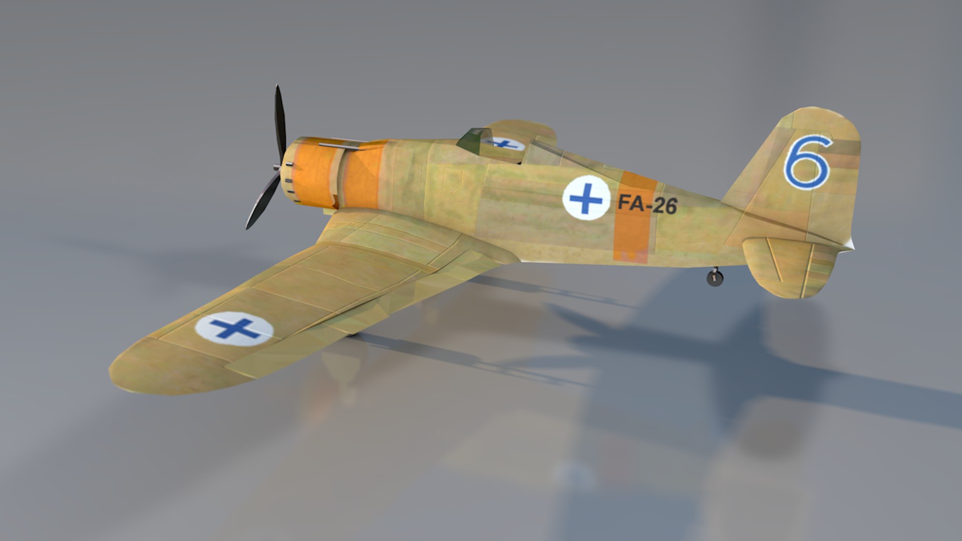 Fiat G50 Freccia Aircraft 3D Model - TurboSquid 1492465