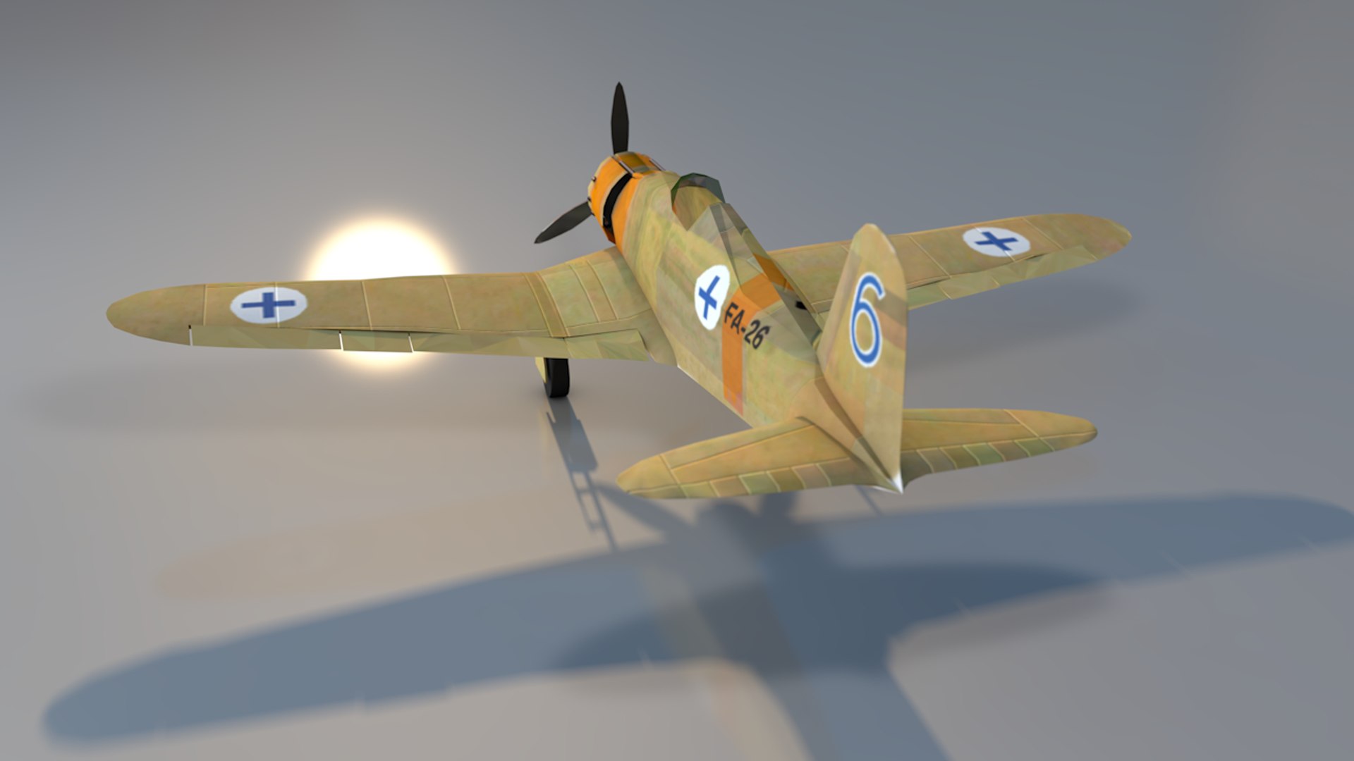 Fiat G50 Freccia Aircraft 3D Model - TurboSquid 1492465