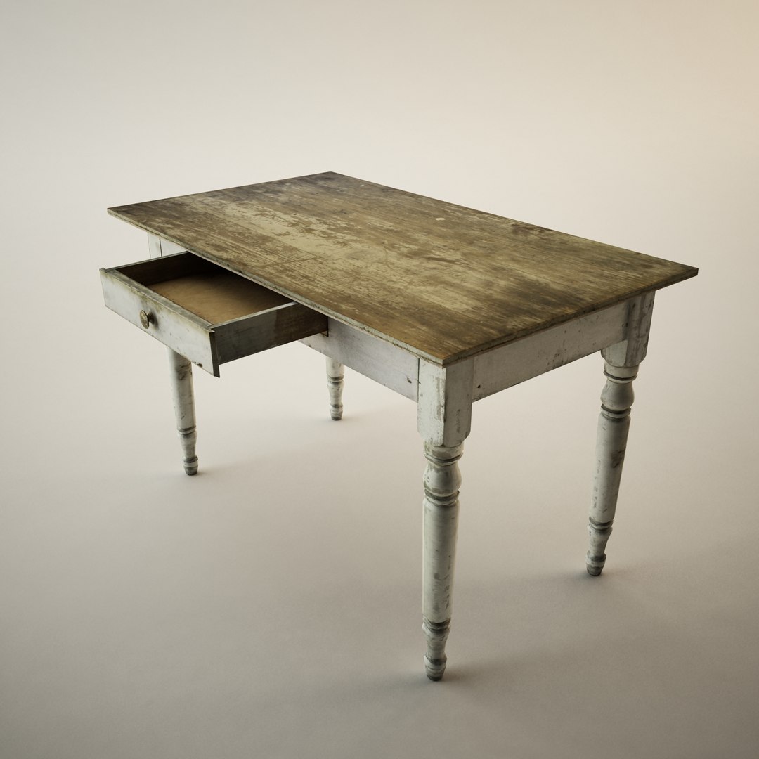 Antique Table 3d Model