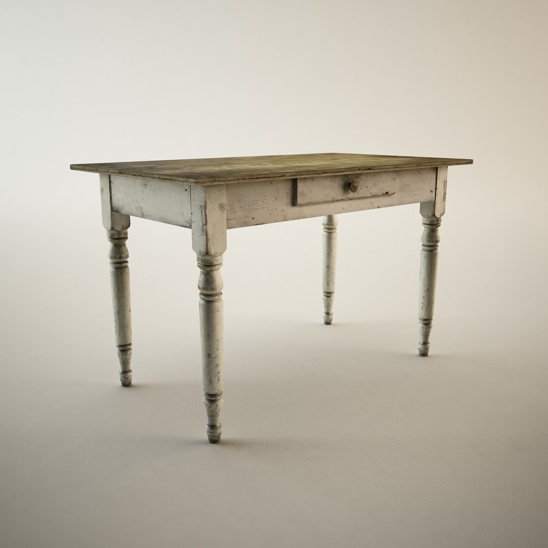 Antique Table 3d Model