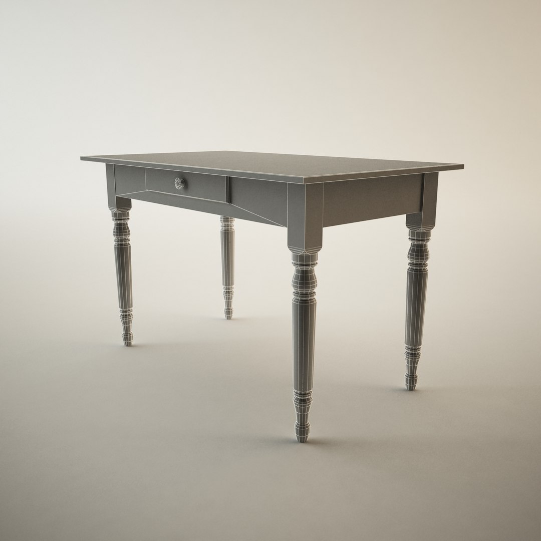 Antique Table 3d Model