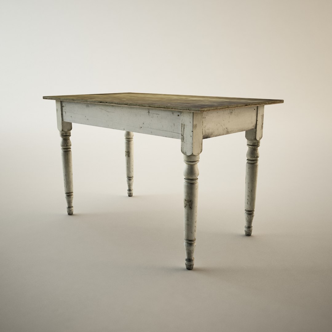 Antique Table 3d Model