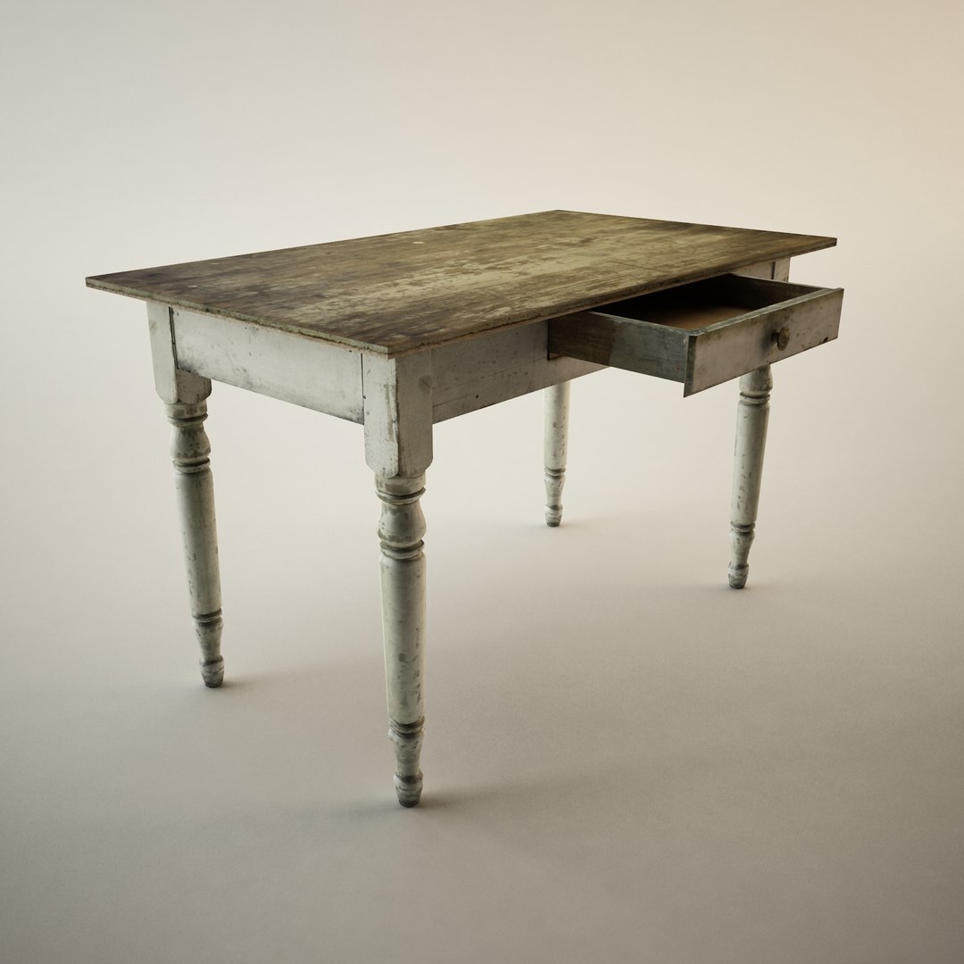Antique Table 3d Model