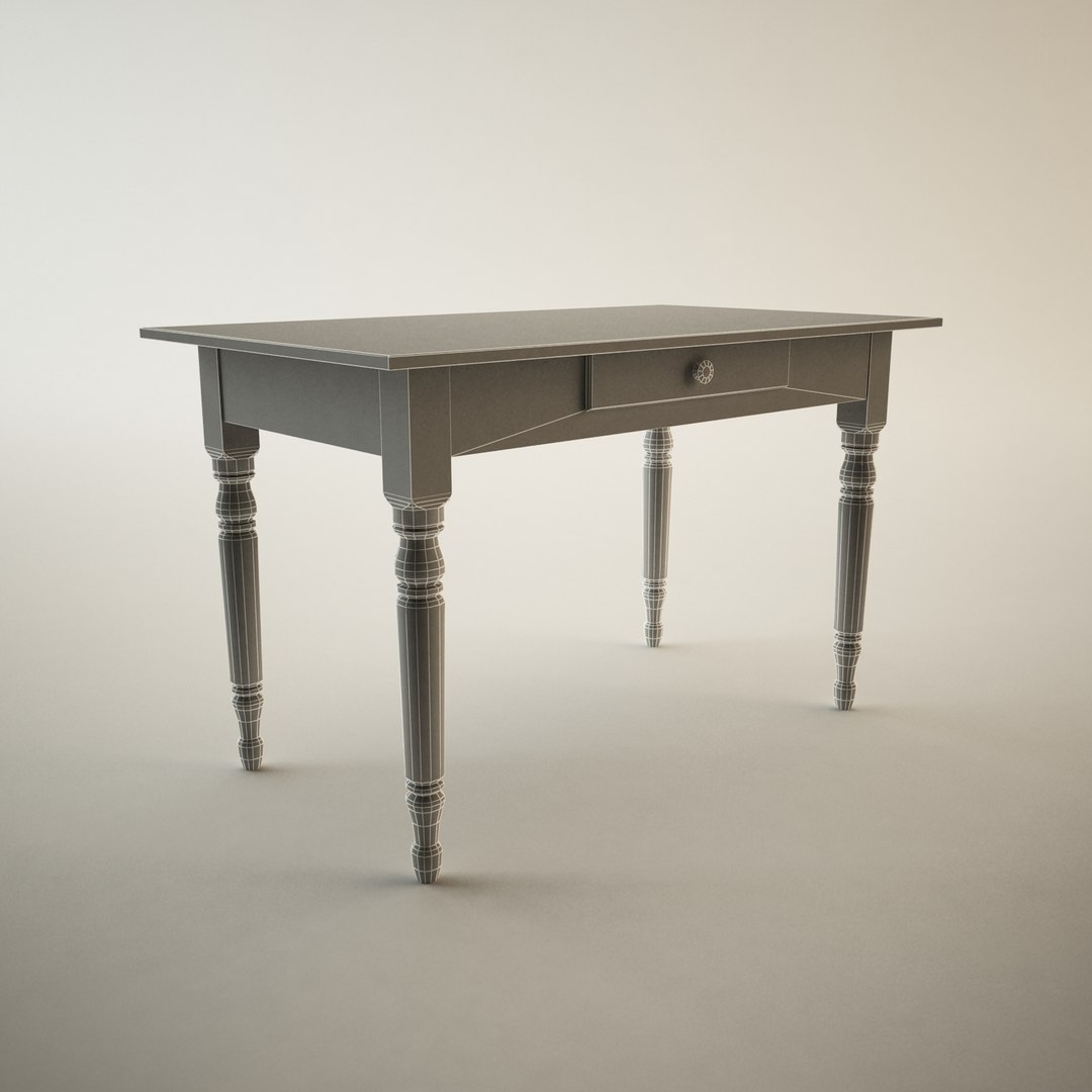 Antique Table 3d Model