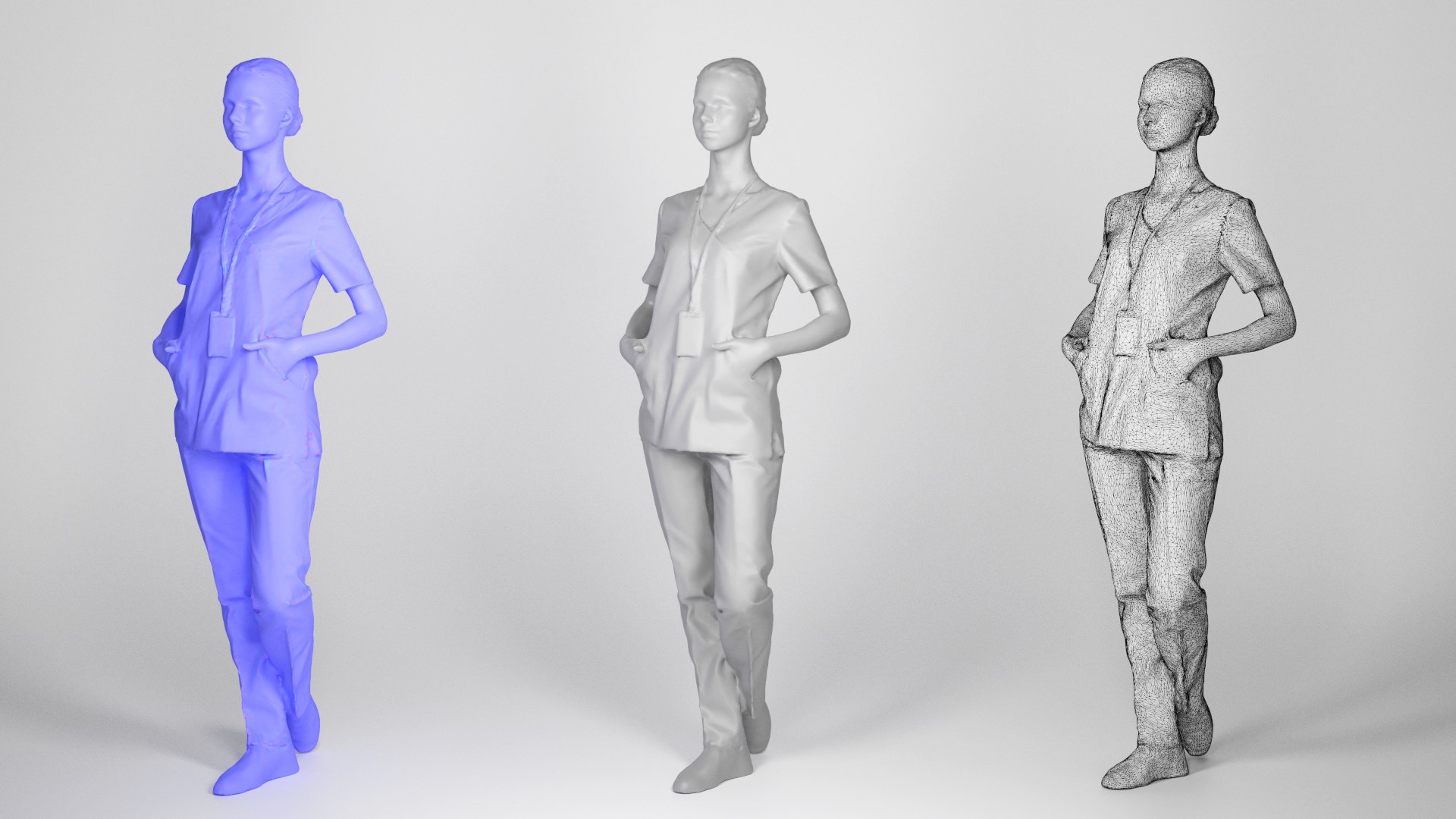 3D Human Surgical Nurse Model - TurboSquid 1471839