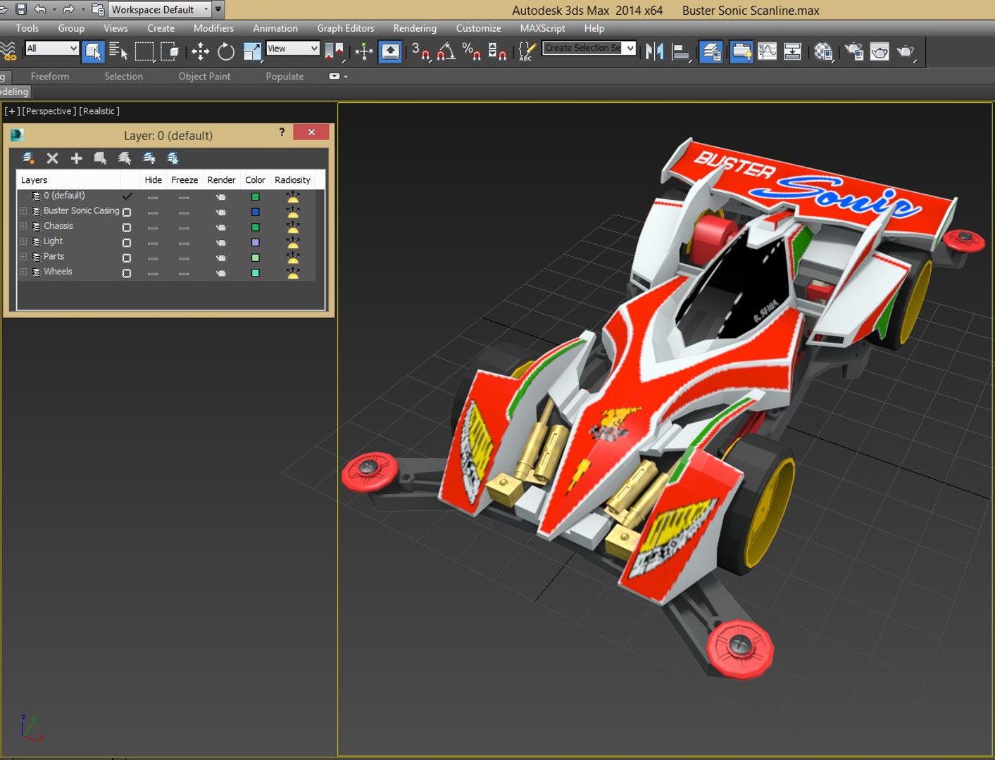 3D Tamiya Aero Chassis - TurboSquid 1153434
