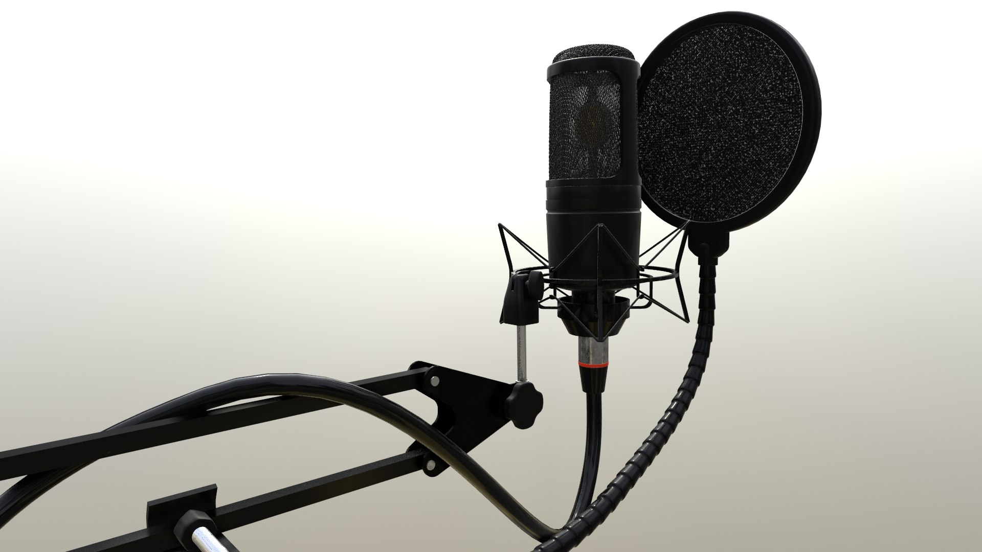 3D Audio Technica AT-2020 Mic Condenser - TurboSquid 2200913