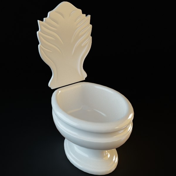 3d toilet model