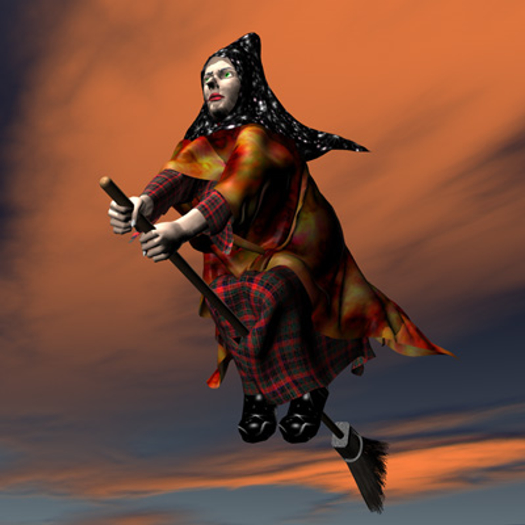 3d model witch human