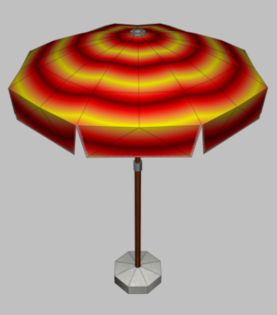 60 Parasols 3d Model