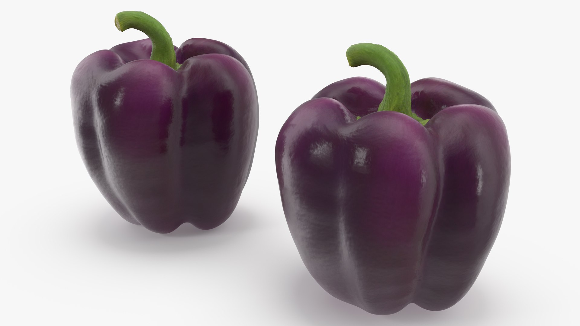 3D Model Bell Pepper Purple Beauty - TurboSquid 1980644
