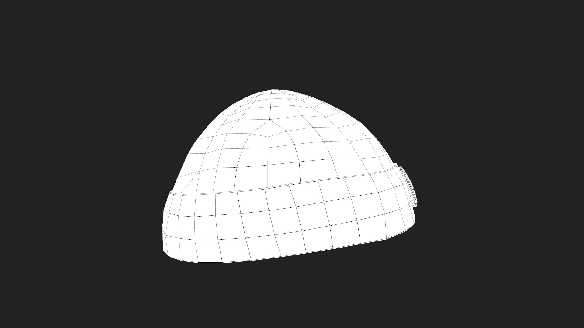 3D Model White Beanie - TurboSquid 1728398