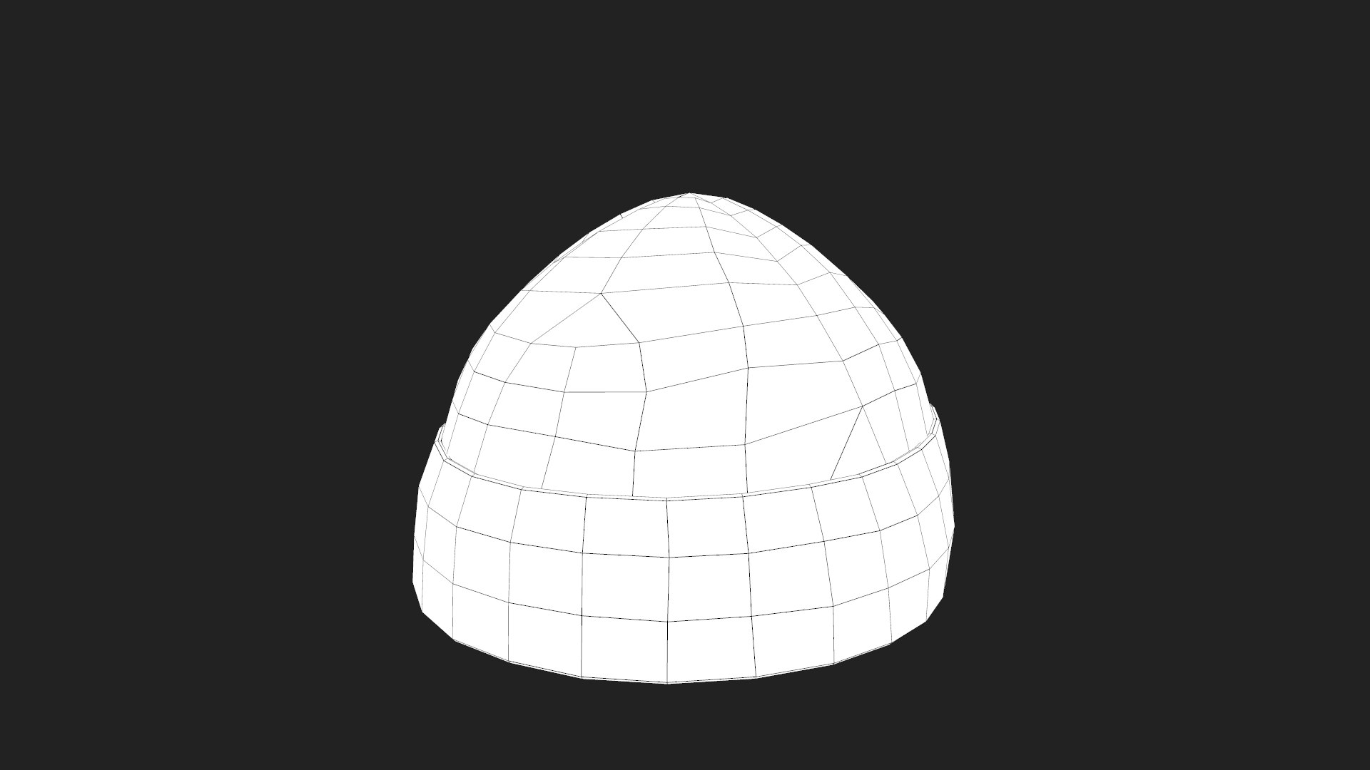 3D Model White Beanie - TurboSquid 1728398