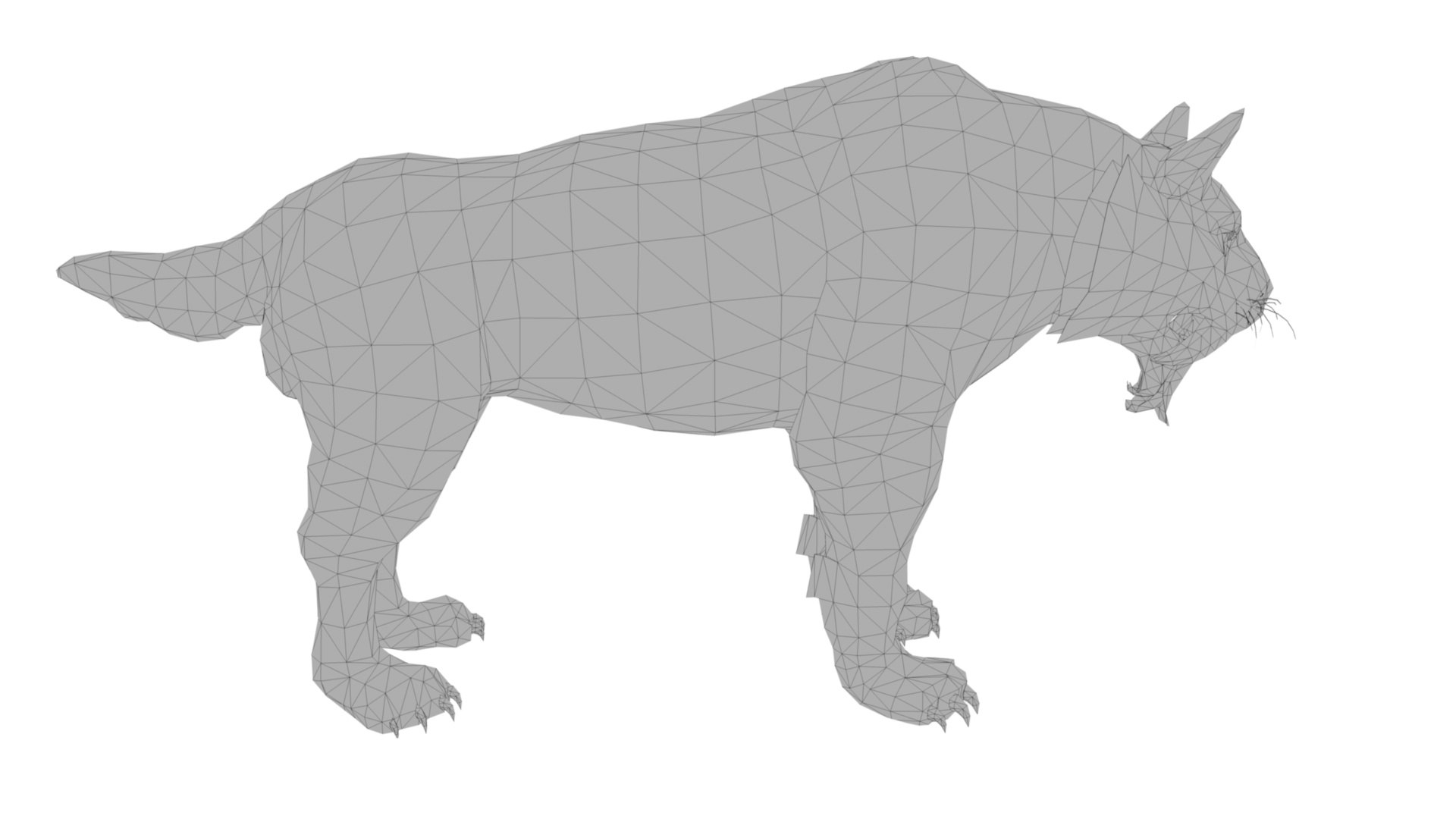 3D Saber Tooth Tiger Model - TurboSquid 1840083