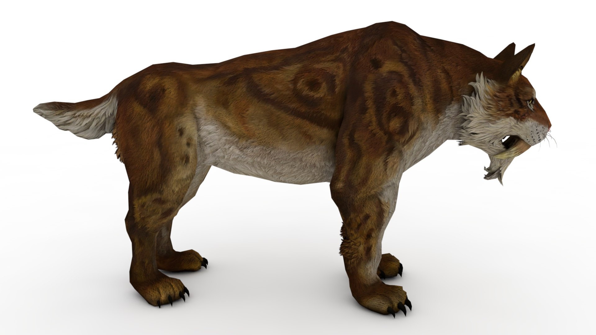 3D Saber Tooth Tiger Model - TurboSquid 1840083