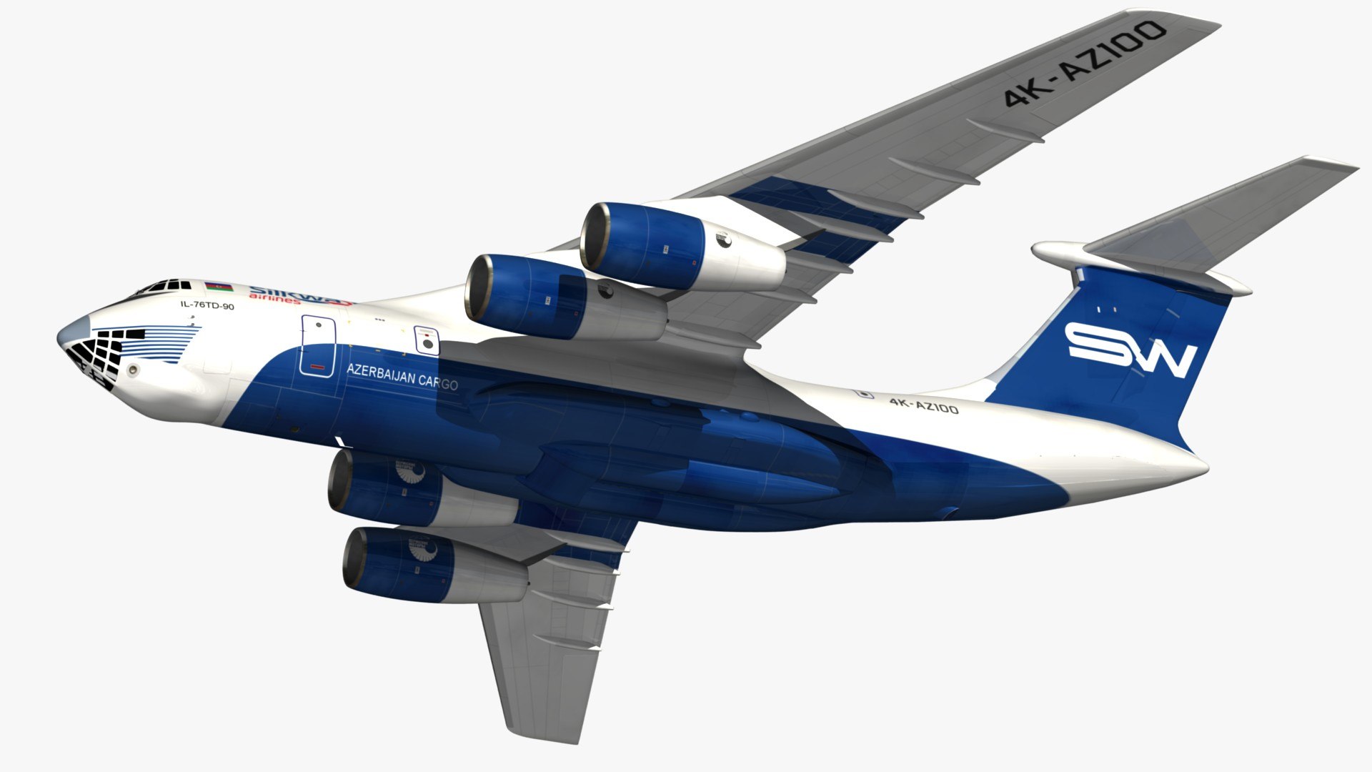 3D ilyushin il-76 silkway model - TurboSquid 1151309