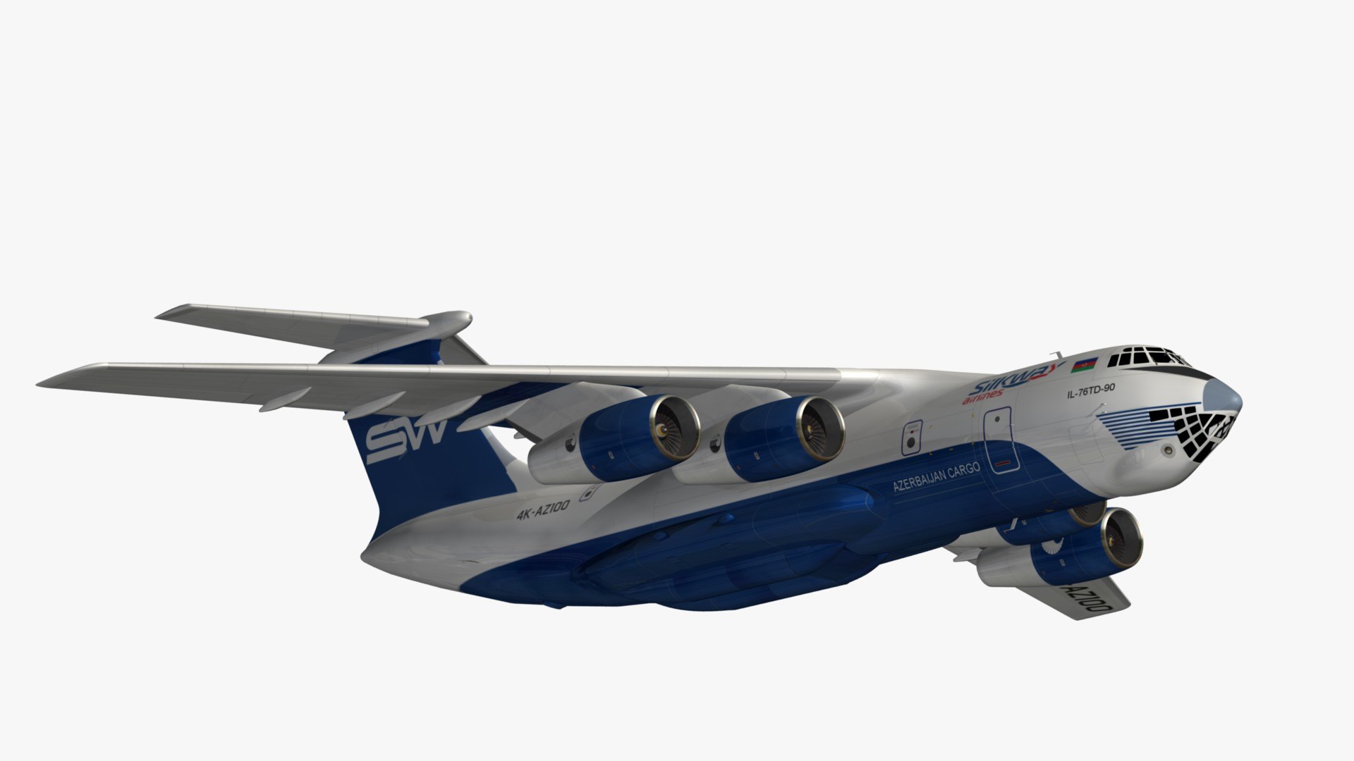 3D ilyushin il-76 silkway model - TurboSquid 1151309