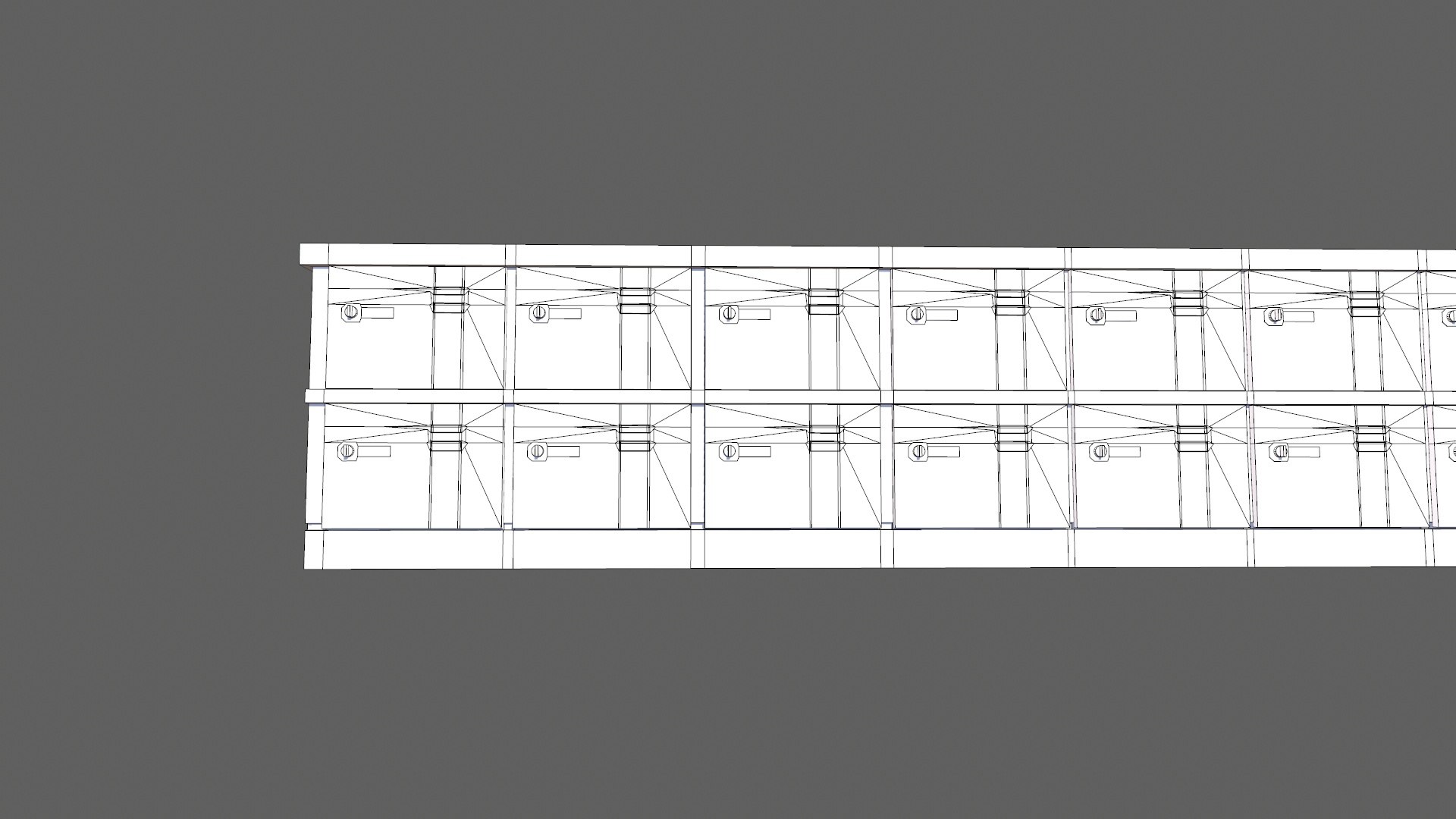 Commercial Lockers Two Row 3D Model - TurboSquid 2342062