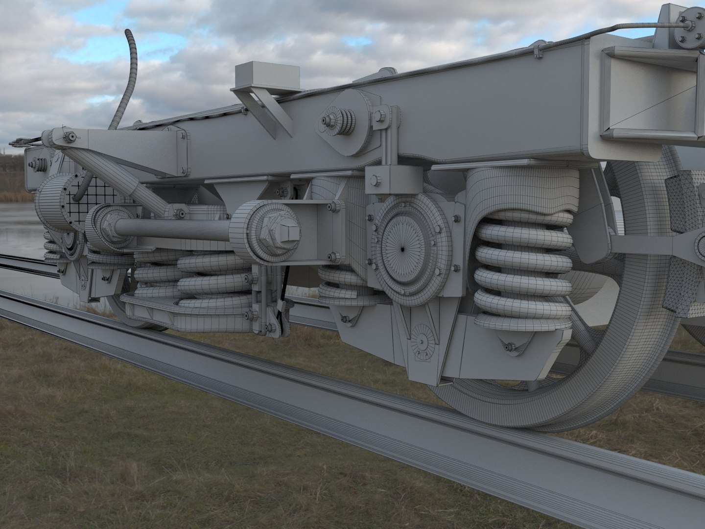 Bogey Train 3D Model - TurboSquid 1587850