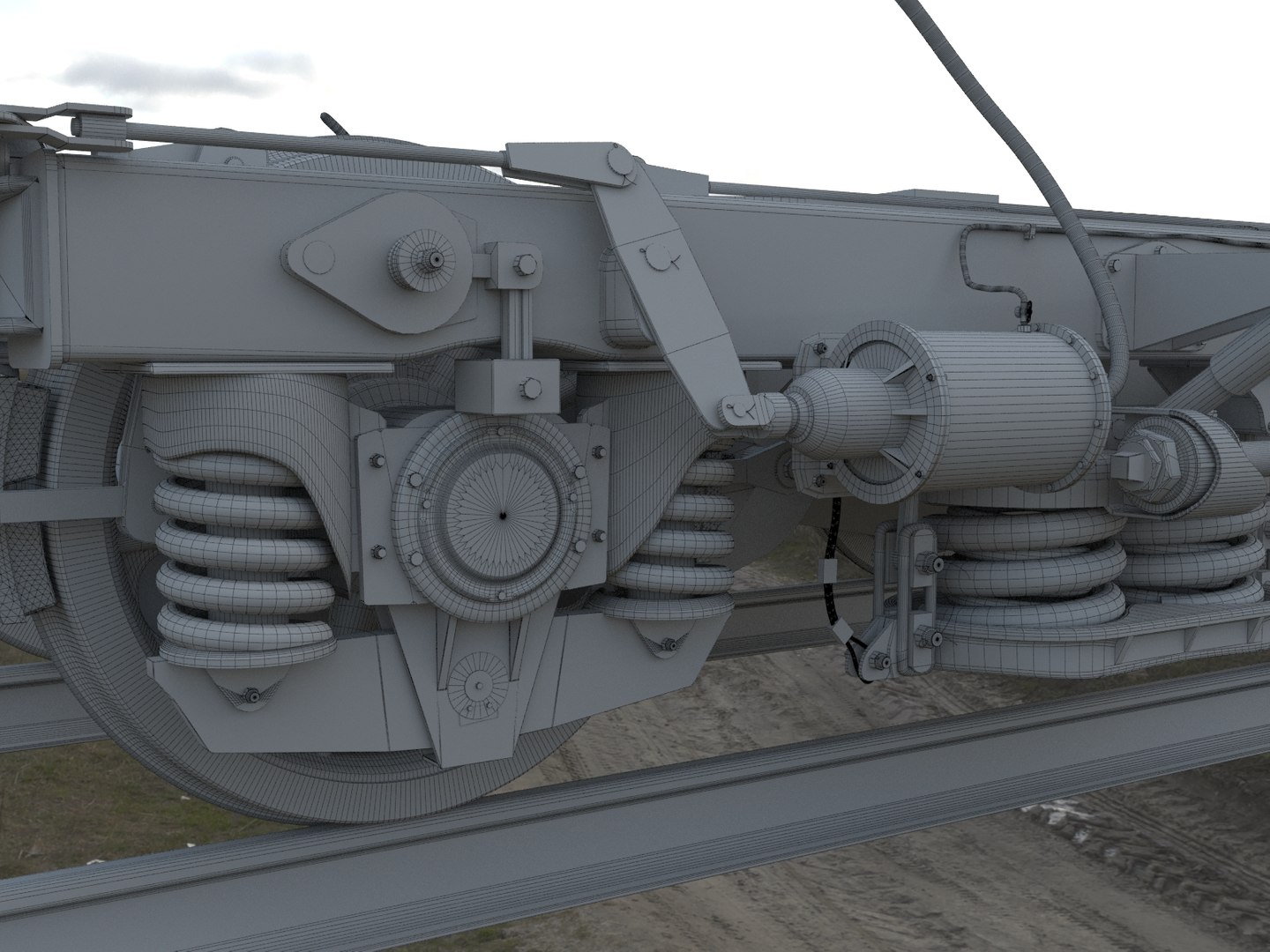 Bogey Train 3D Model - TurboSquid 1587850