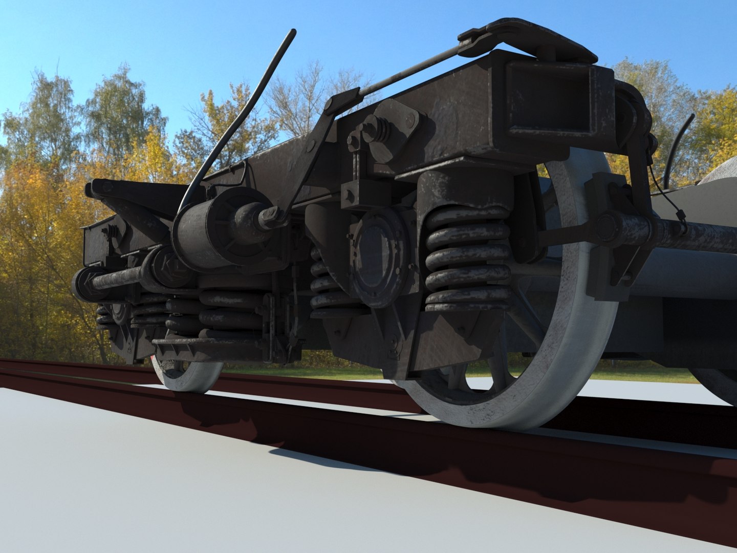 Bogey Train 3D Model - TurboSquid 1587850