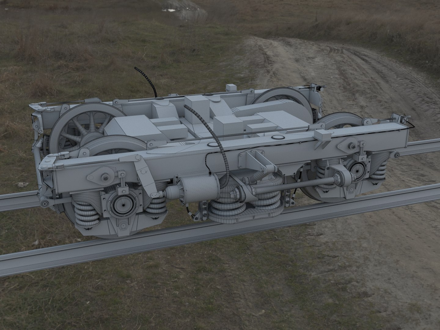 Bogey Train 3D Model - TurboSquid 1587850