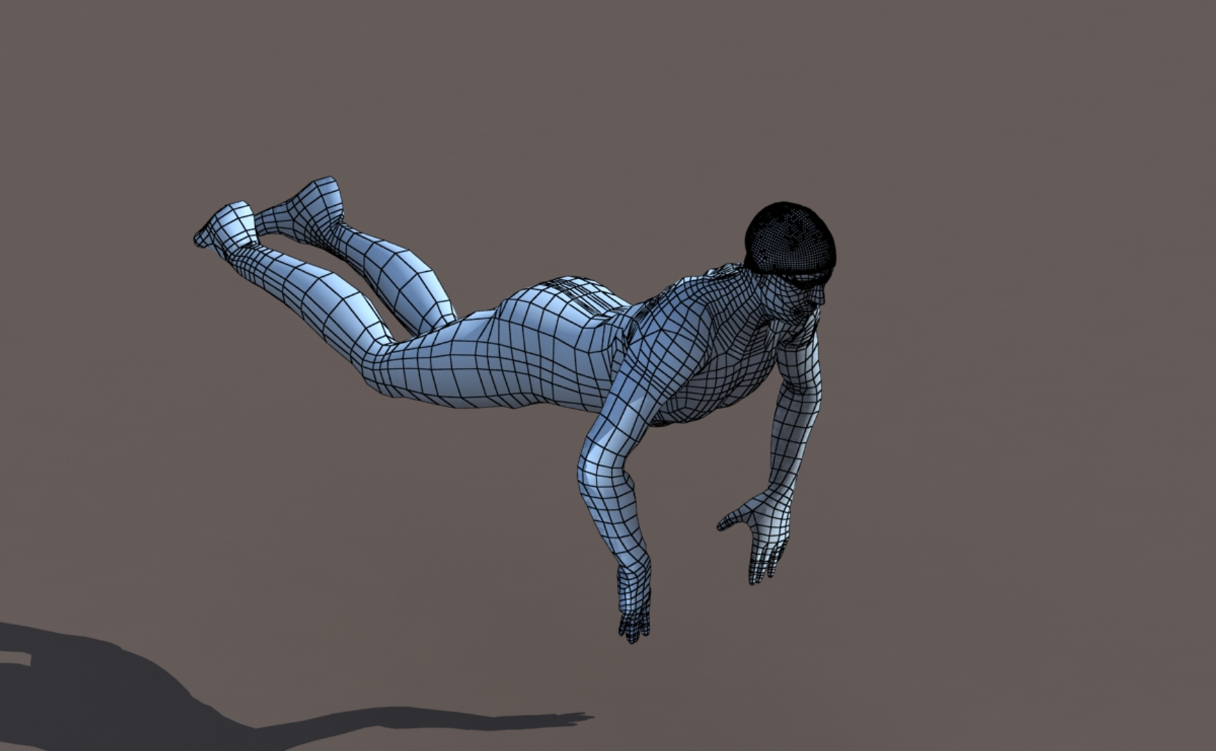 Swimming Man Rigged Max