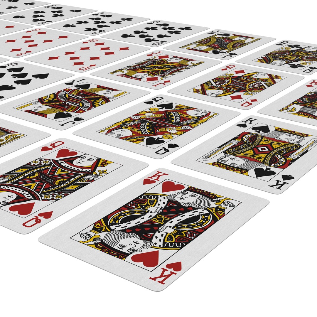54 Playing Cards 3D - TurboSquid 1245137