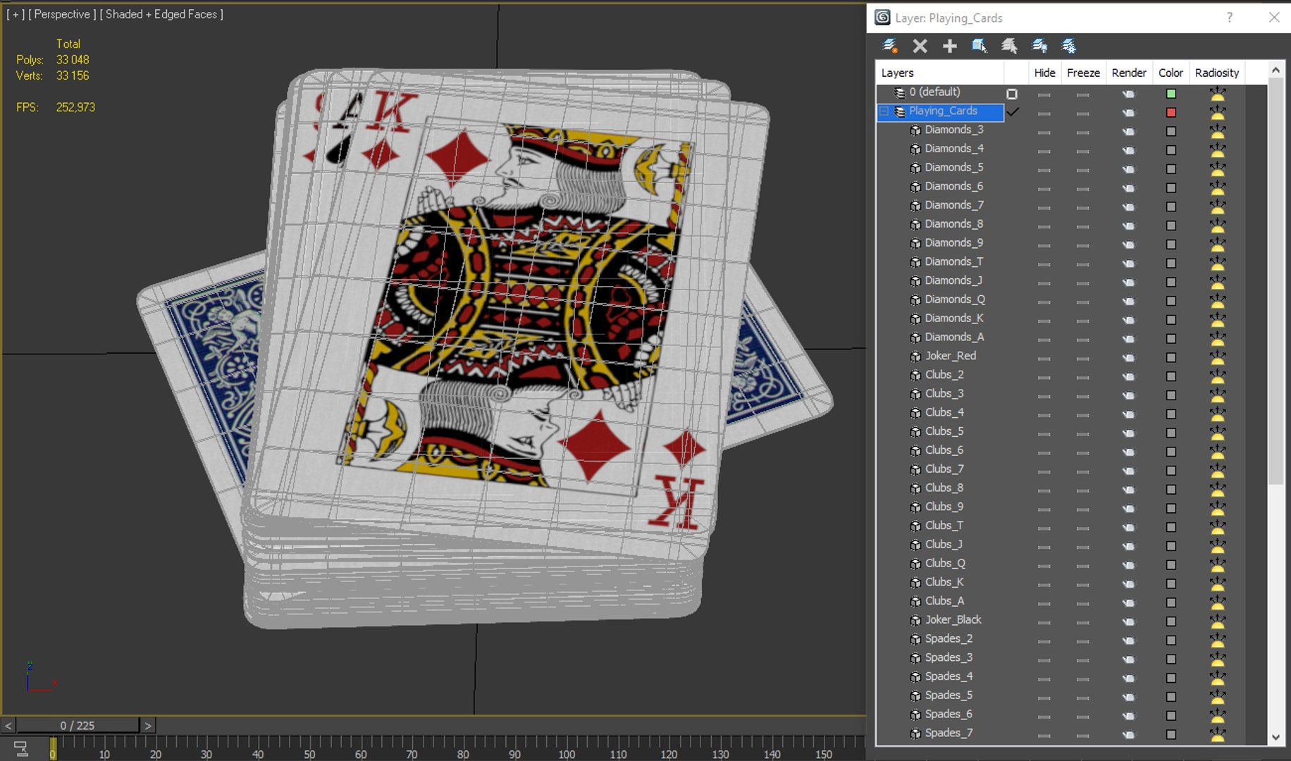 54 Playing Cards 3D - TurboSquid 1245137