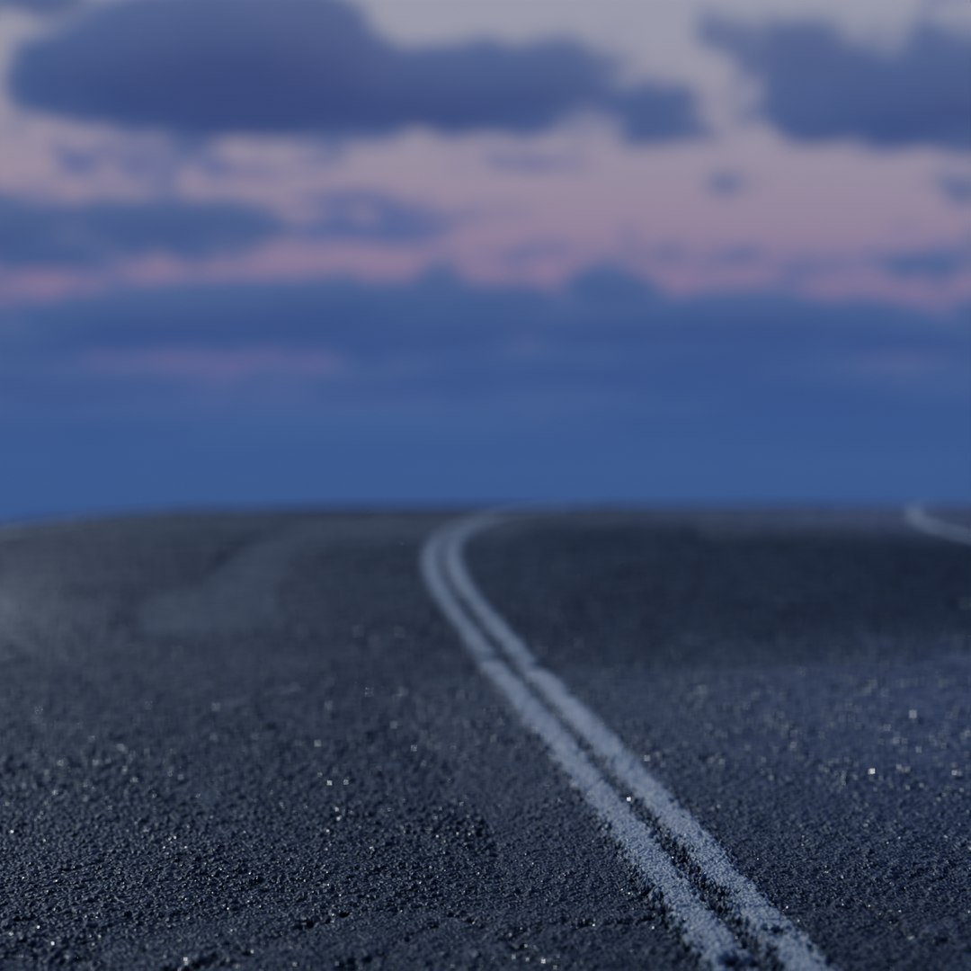 Procedural Road Model - TurboSquid 2132909
